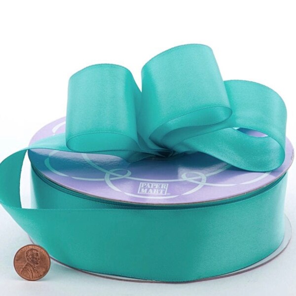 Aqua Satin Ribbon - Etsy