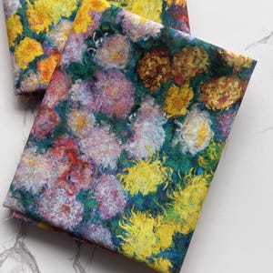 Claude Monet by Robert Kaufman, Colorful Floral Cotton Fat Quarters ...