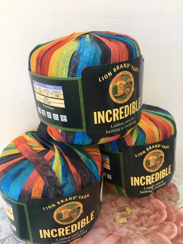 City Lights Incredible Ribbon Yarn Lion Brand Yarn Novelty | Etsy