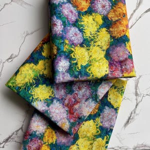 Claude Monet by Robert Kaufman, Colorful Floral Cotton Fat Quarters ...