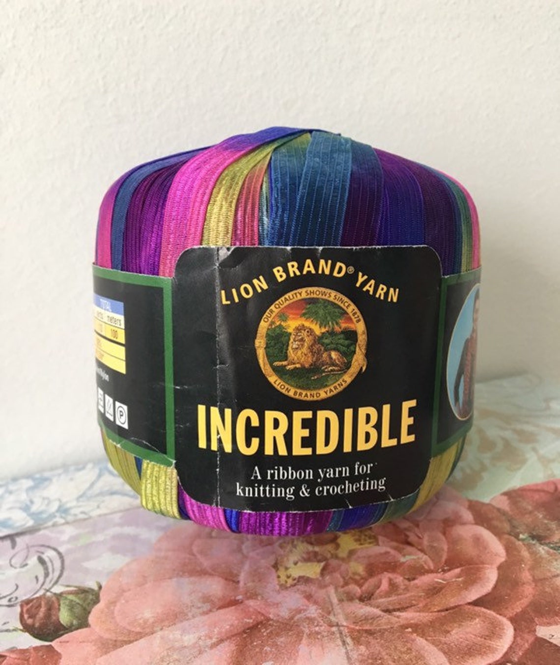 Carnival Incredible Ribbon Yarn Lion Brand Yarn Specialty Yarn - Etsy