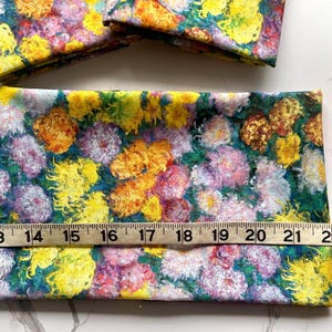 Claude Monet by Robert Kaufman, Colorful Floral Cotton Fat Quarters ...
