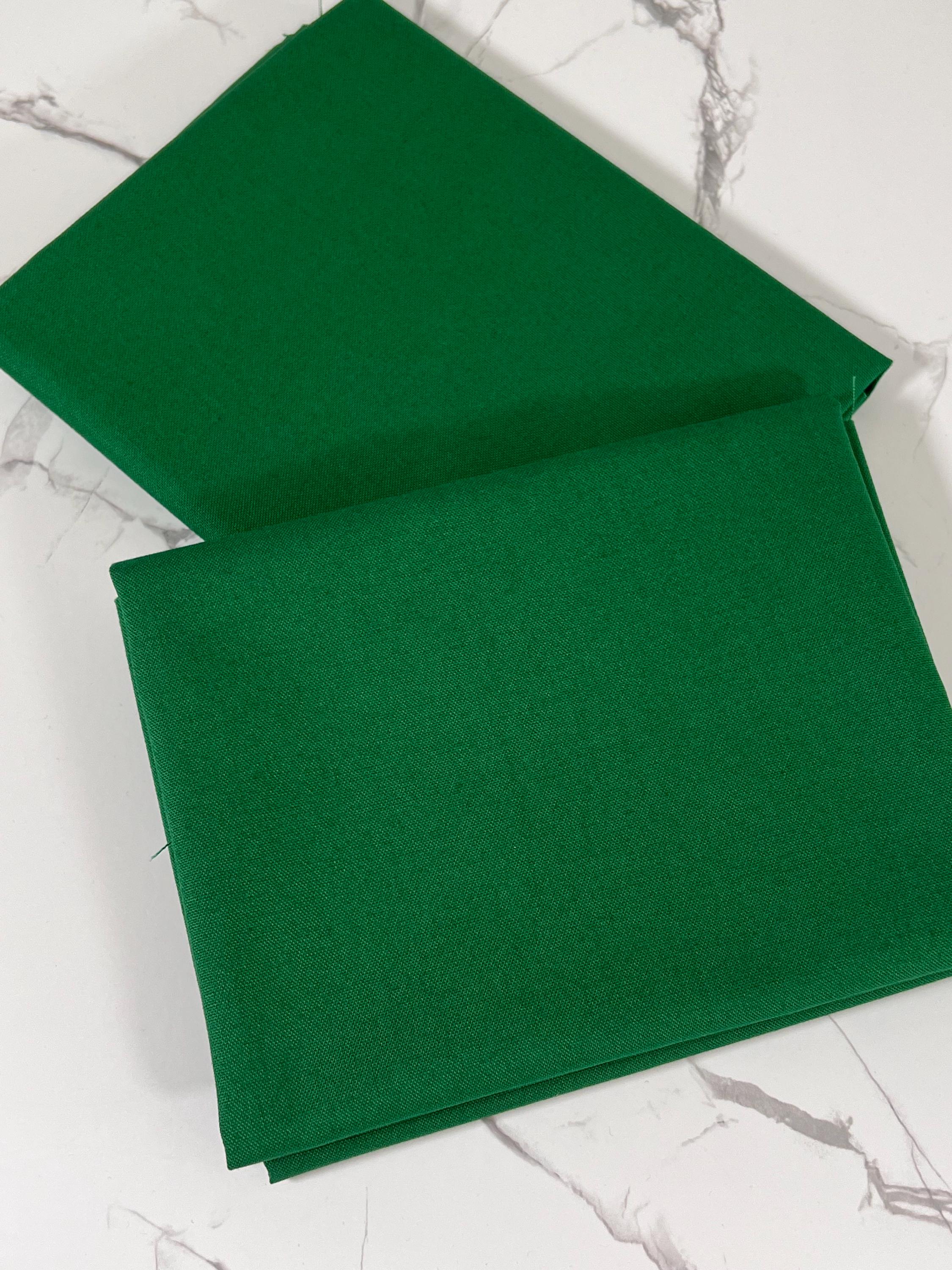 Singer Green Cotton Fabric, Solid Green Fat Quarters - Etsy