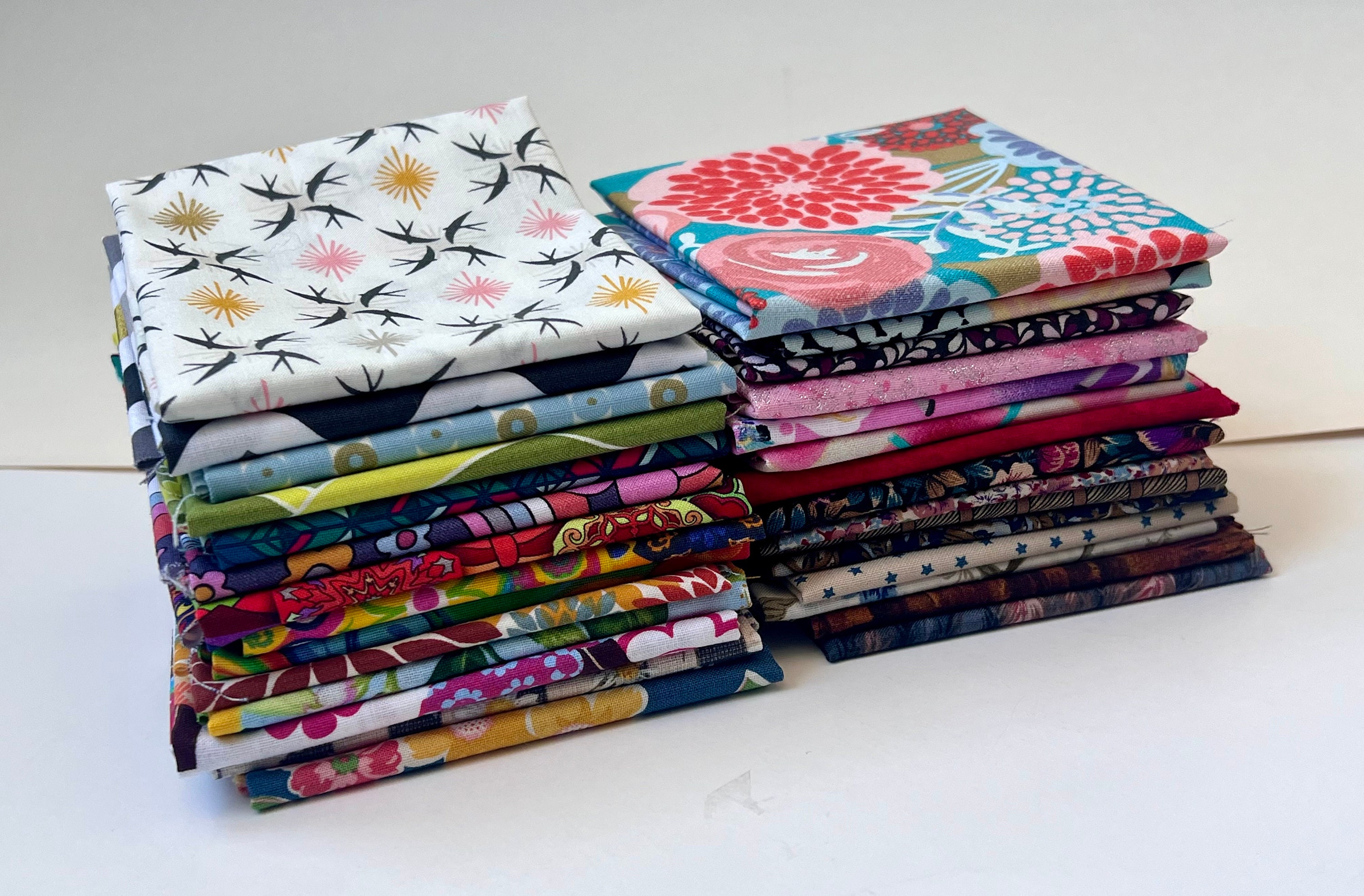 Fat Eighths Vintage and Modern Cotton Fabric Bundle, 29 Fat Eighths Vintage and Modern Cotton Fabric Bundle, 29