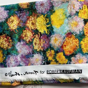 Claude Monet by Robert Kaufman, Colorful Floral Cotton Fat Quarters ...