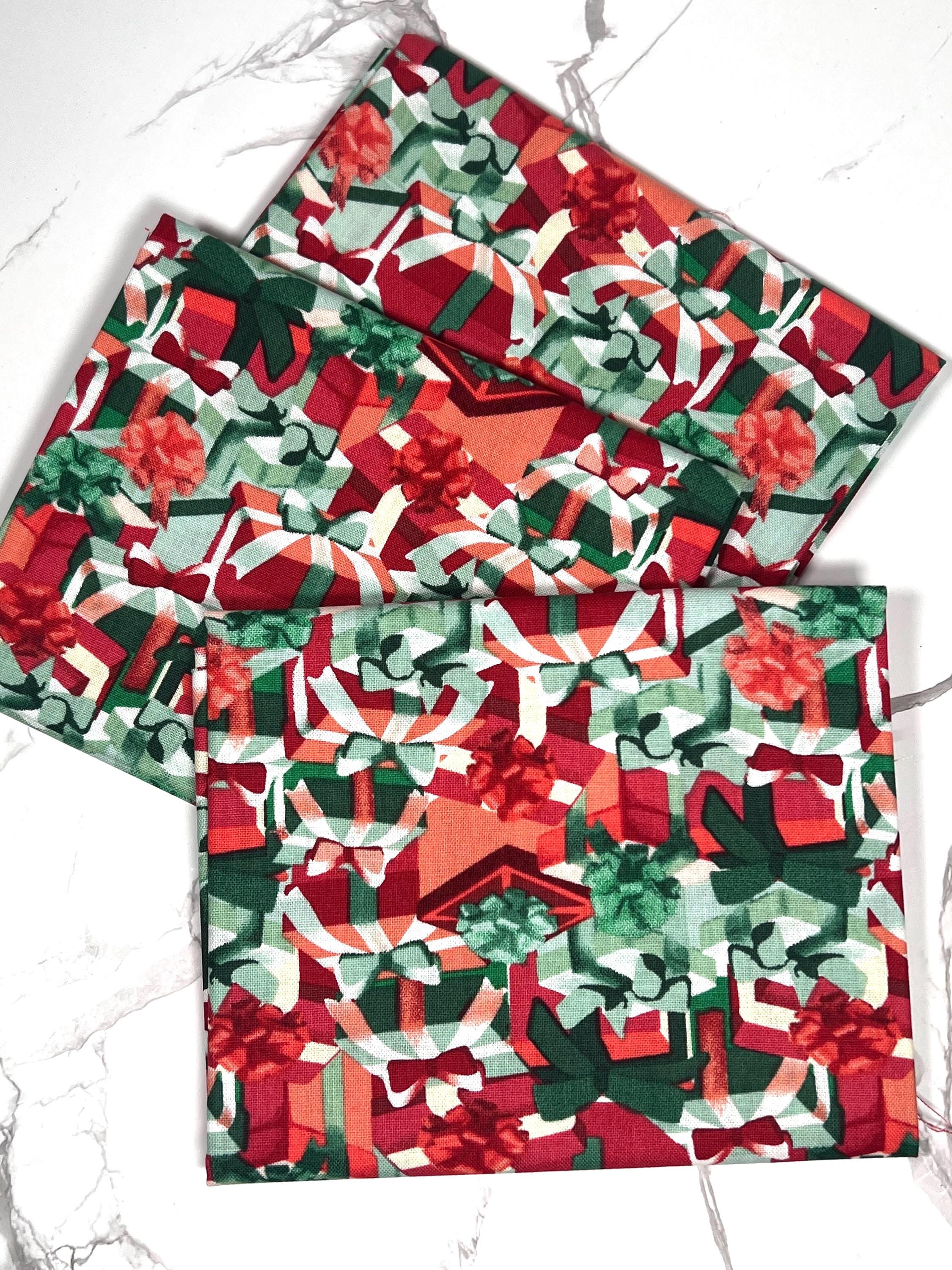 Singer Christmas Fabric Fat Quarter: Red, White & Green Cotton - Etsy