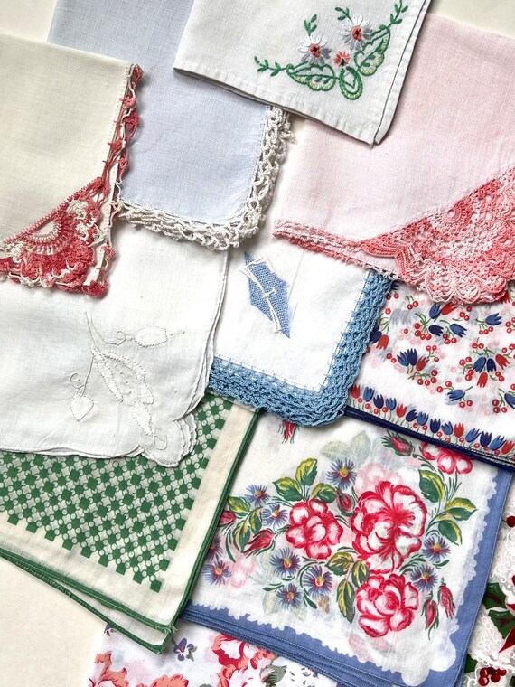 Vintage hankies 12 in - Gem