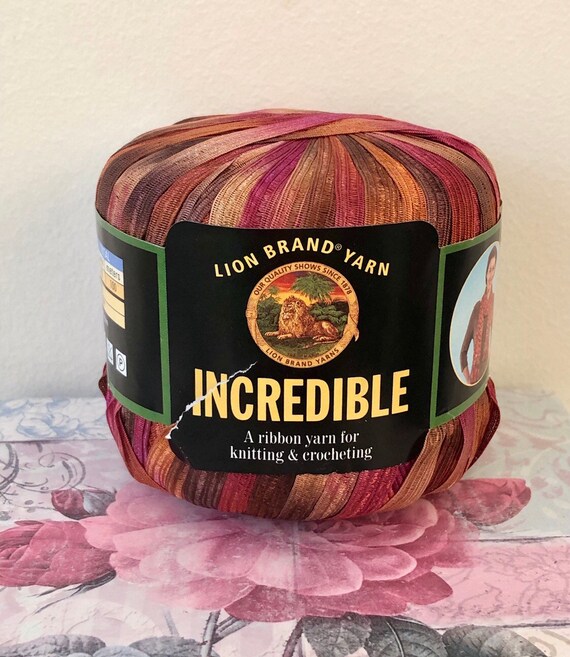 Craft Supplies & Tools Macrame 2 Skeins Lion Brand Incredible Ribbon ...