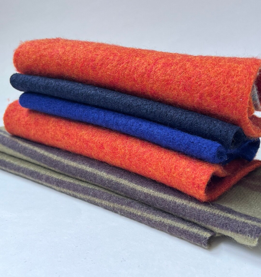 Felted Wool Sweater, Felted Wool Sweater Fabric, Lot of Recycled Felted ...