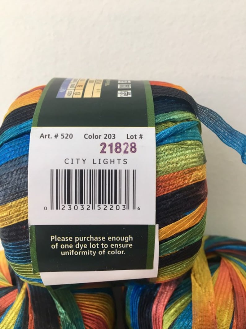 City Lights Incredible Ribbon Yarn Lion Brand Yarn Novelty - Etsy