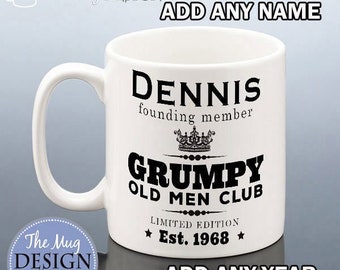 Grumpy Old Man Mug - Etsy UK