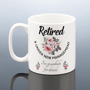RETIREMENT MUG Her Happy Retirement Gift Women Coworker Leaving Job Cup ...