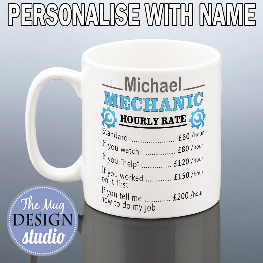 MECHANIC MUG Birthday Gift Car Technician Gift Funny Personalised Car ...