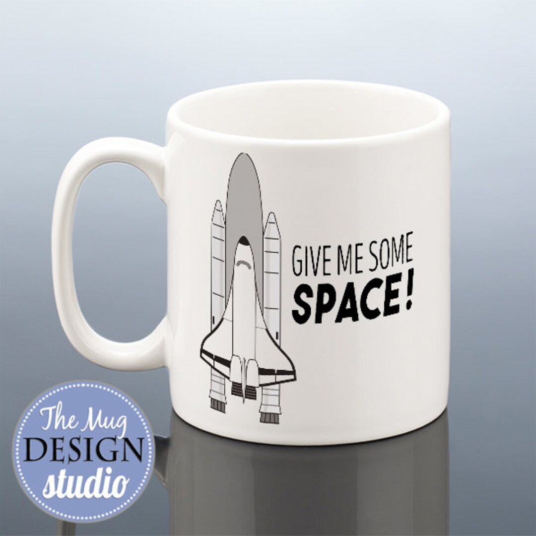 SPACE SHUTTLE MUG Fun Astronomy Christmas Gift Rocket Cup Men Birthday ...