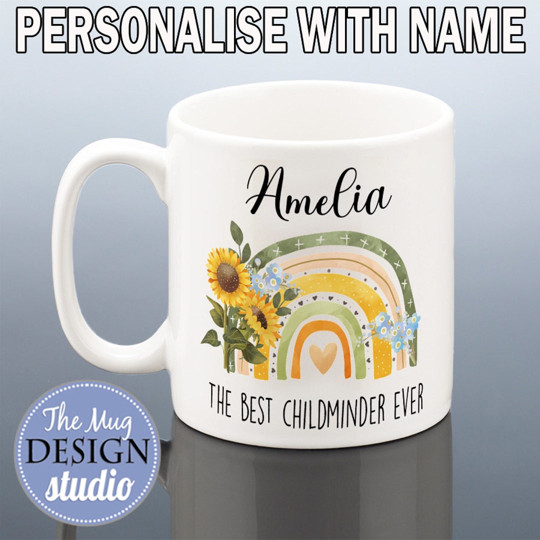 CHILDMINDER MUG Child Nanny Birthday Gift Personalised Thank You Gift ...