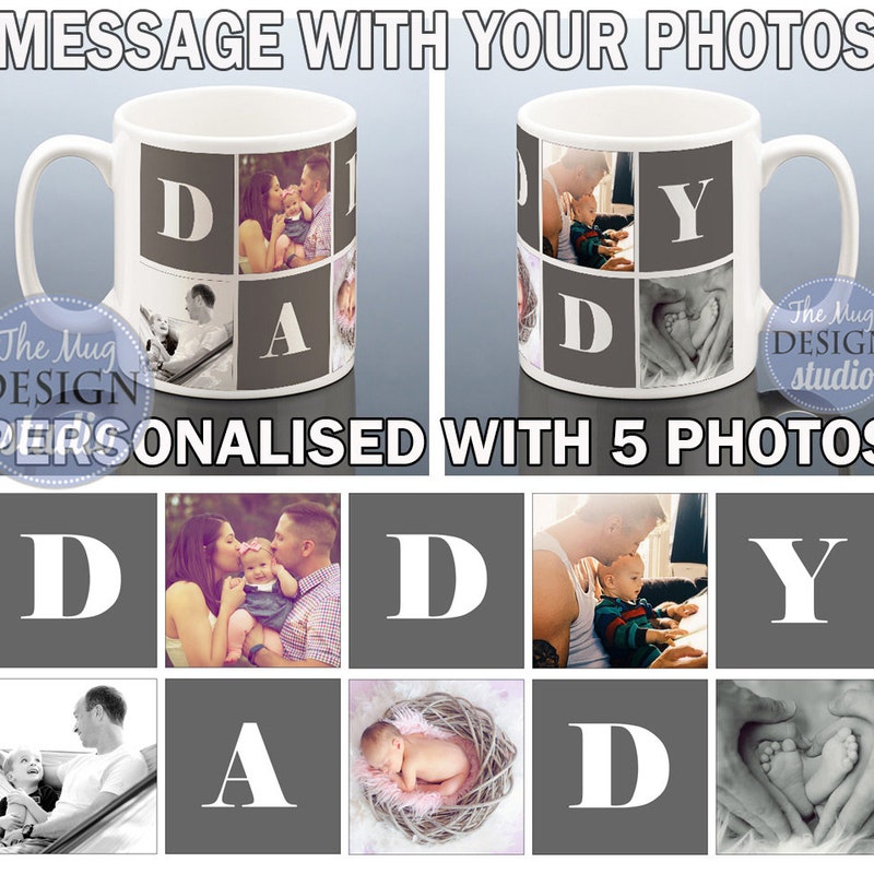 Daddy Photo Print Mug - Etsy UK