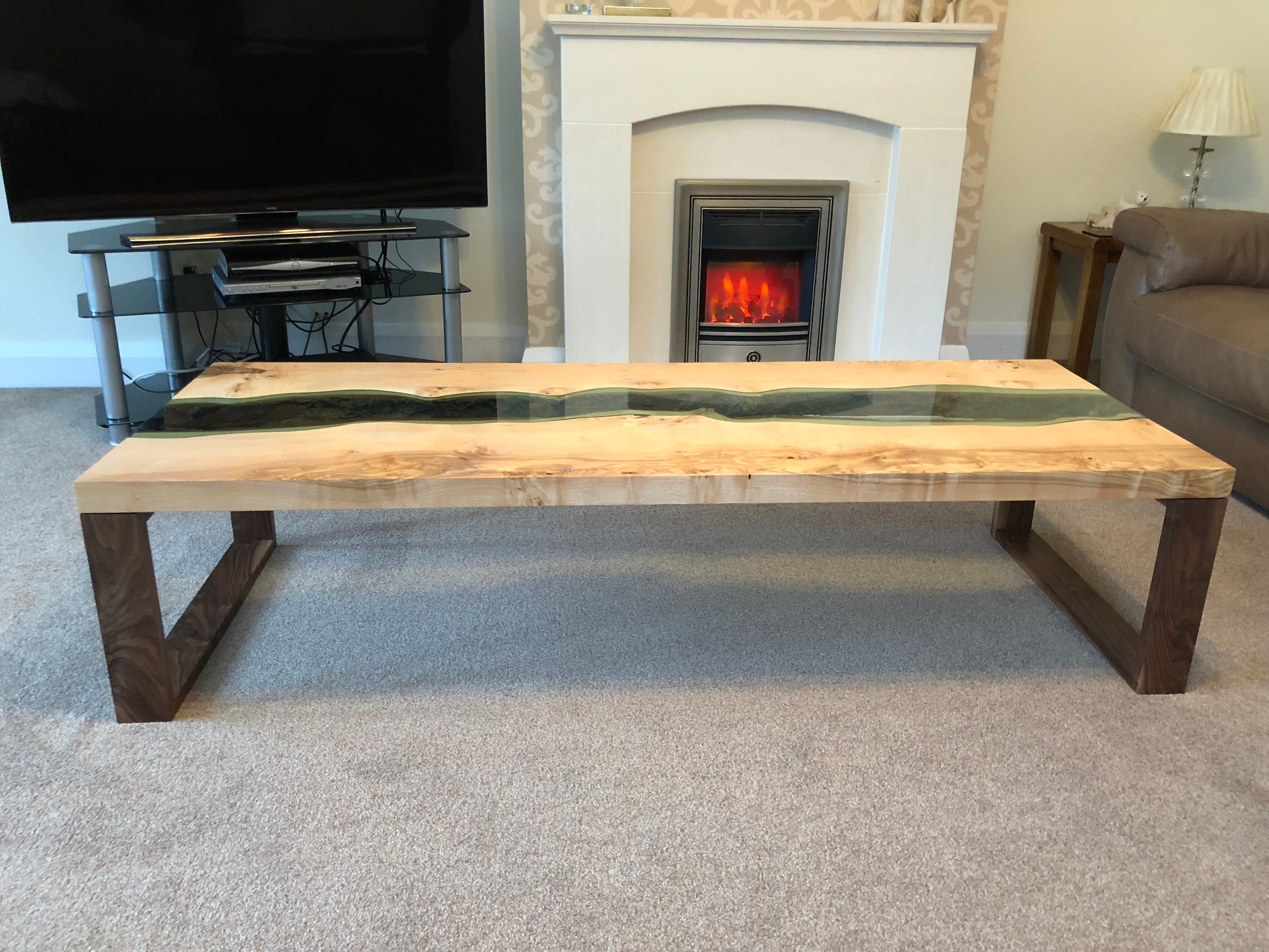 Live Edge River Table/ River Table / Coffee Table / Dining | Etsy