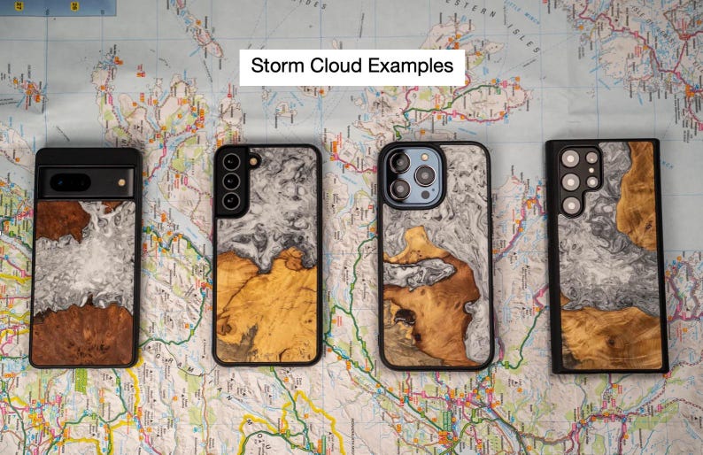 Real Wood Resin Google Pixel Case, Buckeye Burl Live Edge Phone Cover ...