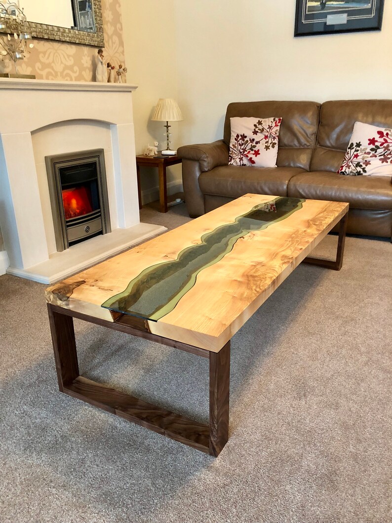 Live Edge River Table/ River Table / Coffee Table / Dining | Etsy