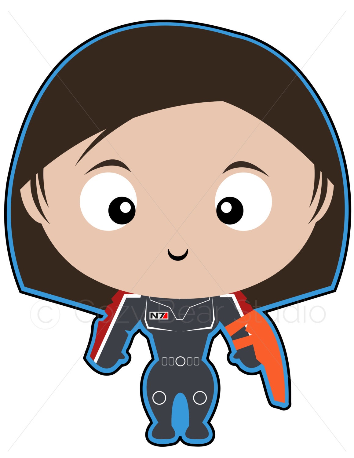 Mass Effect Commander Shepard Funko Pop Clipart: Femshep & Maleshep ...