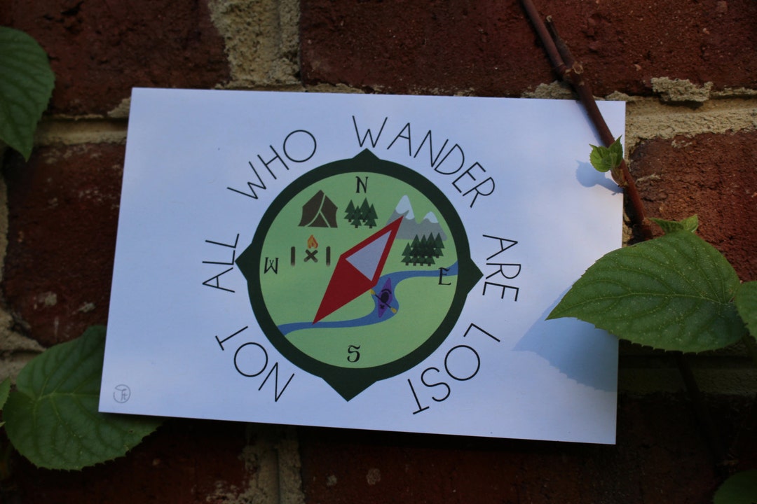 Outdoor Adventure Postcards | Nature Wall Art | Hiking Home Decor - Etsy