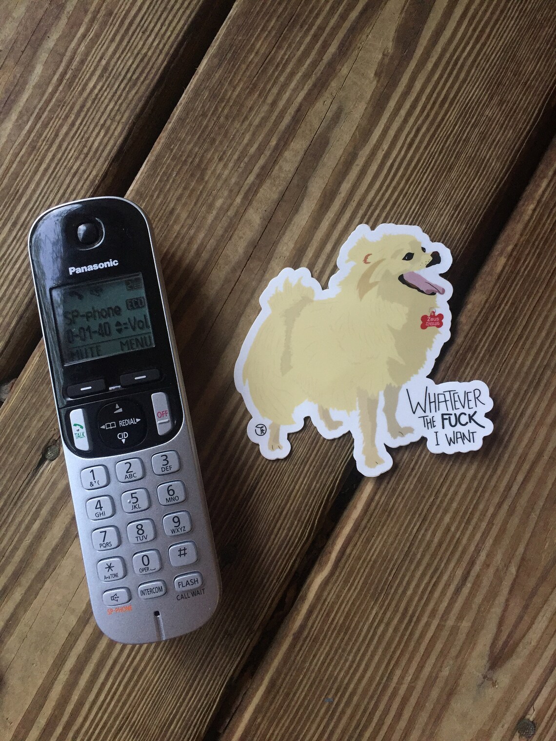 Zeus the Pomeranian Sticker | Cute Dog Decal - Etsy