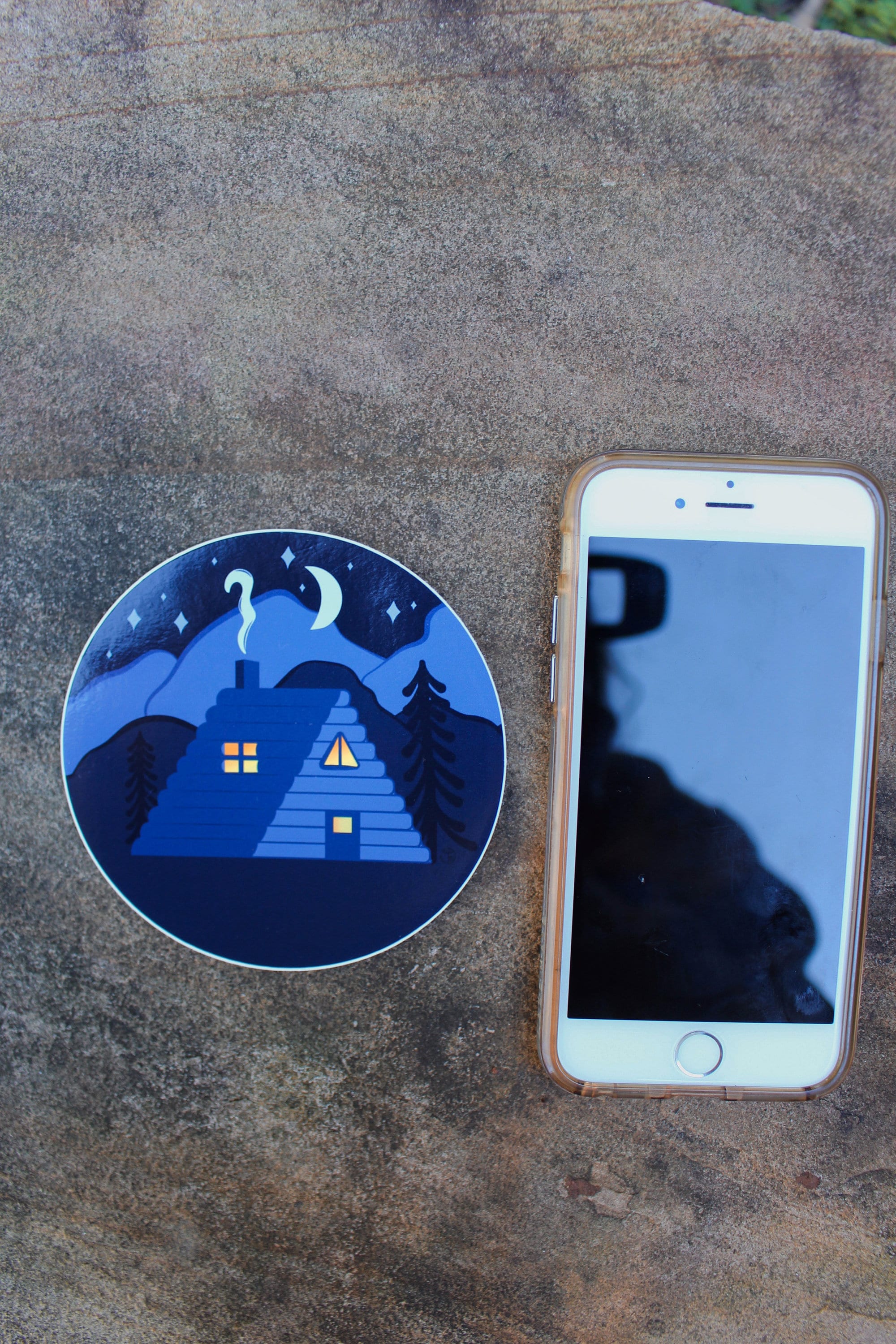 A-frame Sticker Mountain Cabin Vinyl Decal - Etsy