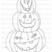 Cute Jack O’lantern Coloring Pages, Digital Download, Pumpkin Coloring ...