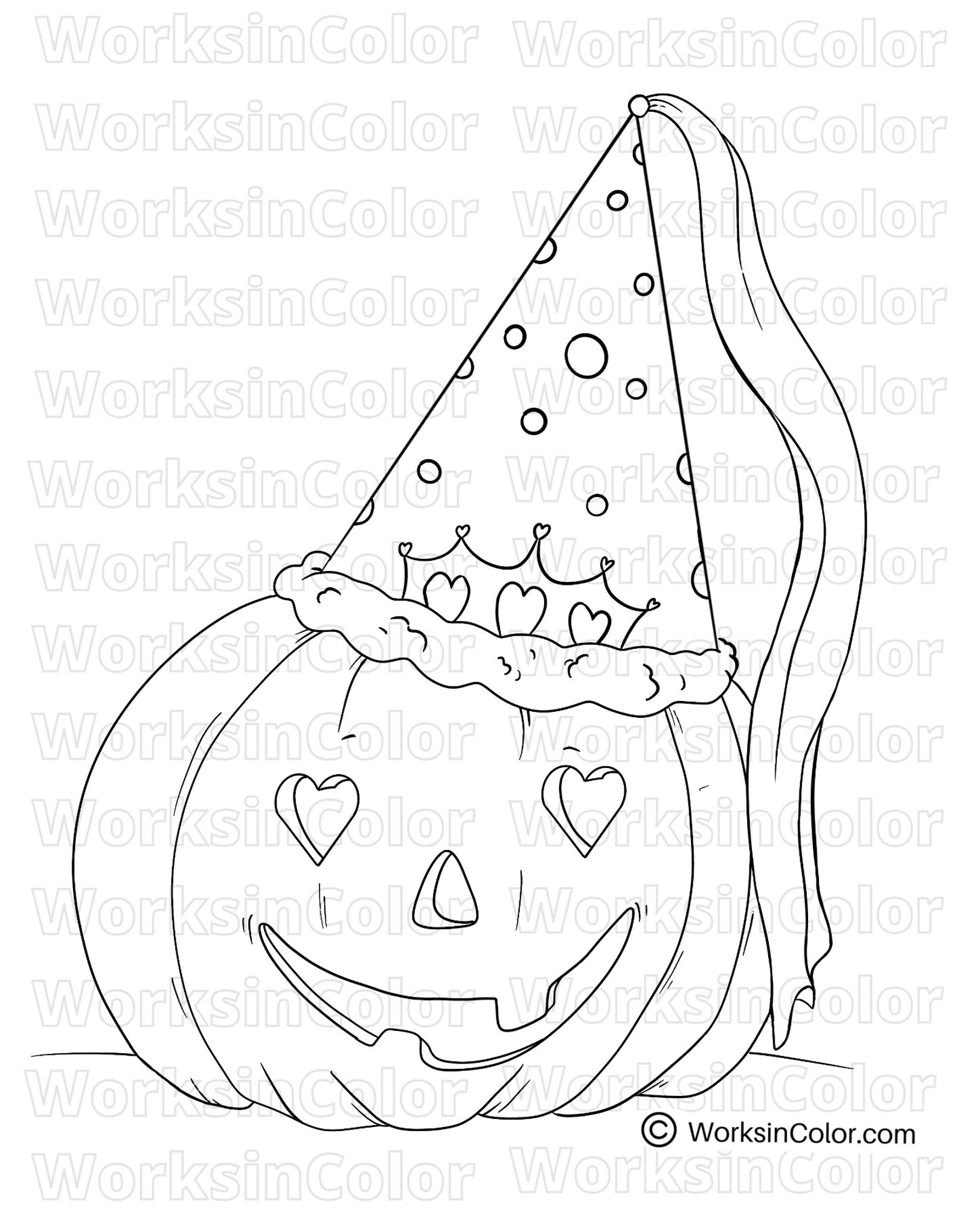 Cute Jack O’lantern Coloring Pages, Digital Download, Pumpkin Coloring ...