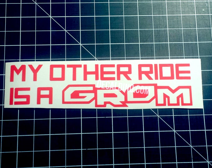 Grom Logo Vinyl Decal Car Window Bumper Sticker Select Color/size ...