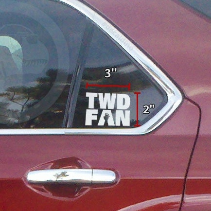TWD Fan Decal Sticker Zombie Blood Car Window - Etsy