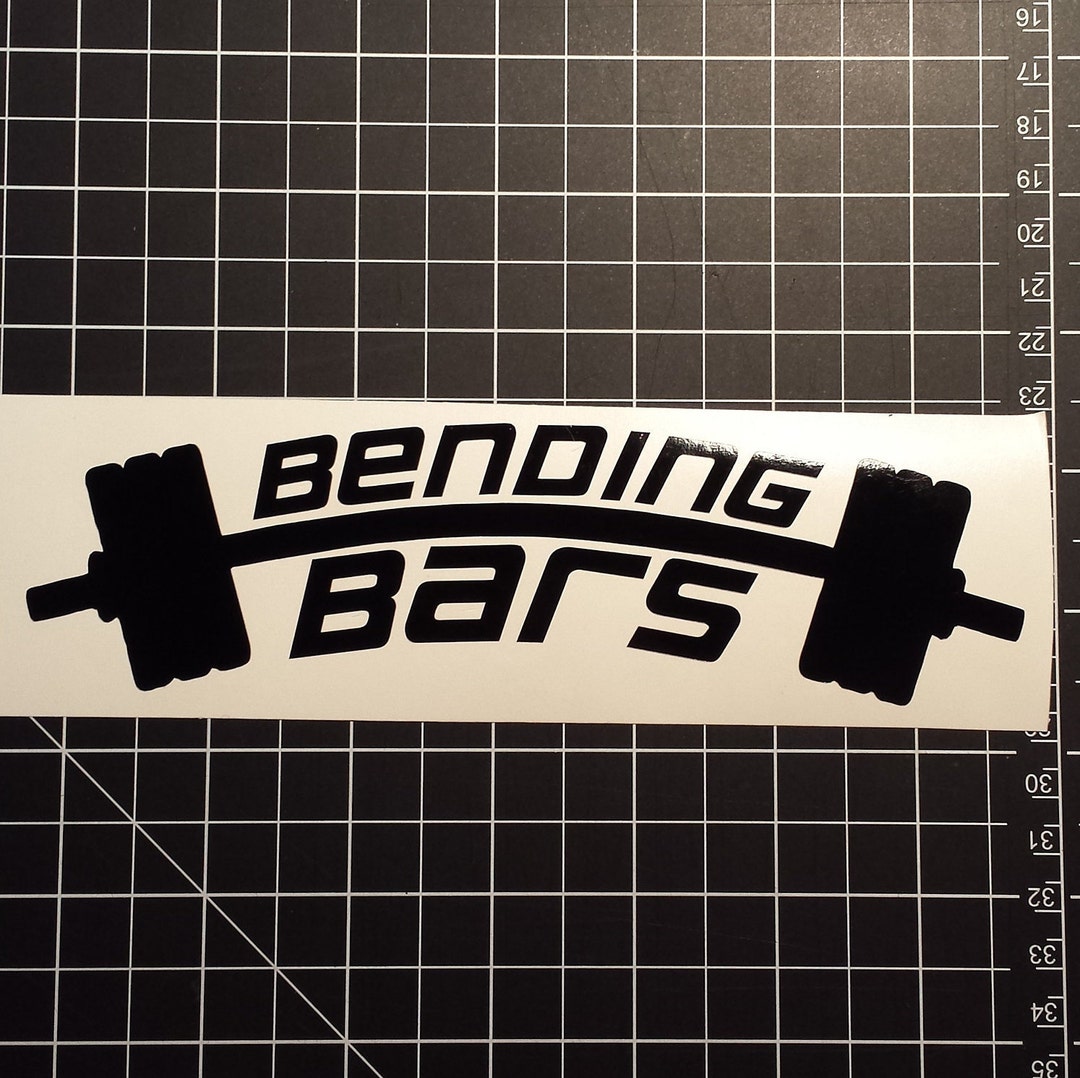 Bending Bars - Gym Decal Sticker Fitness Wod Crossfit Workout - Etsy