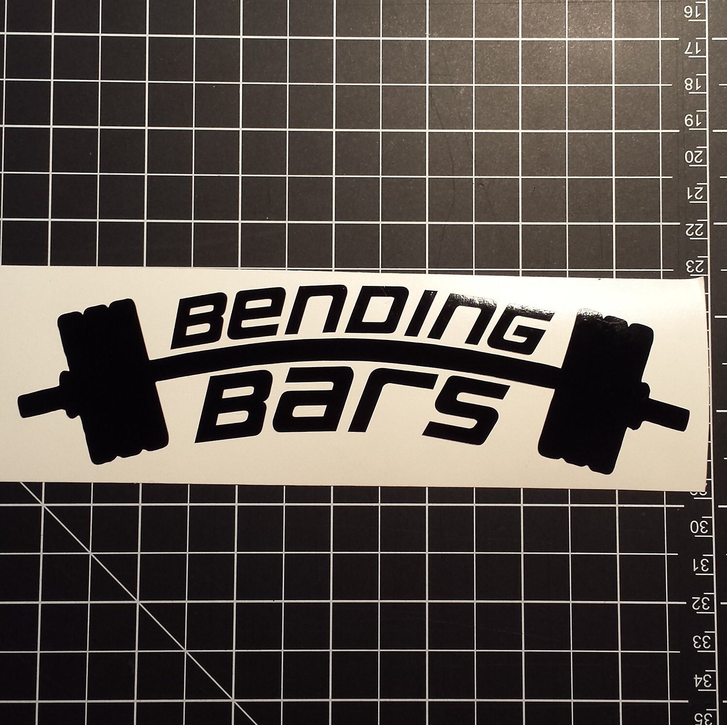 Bending Bars Gym Decal Sticker Fitness Wod Crossfit Workout | Etsy