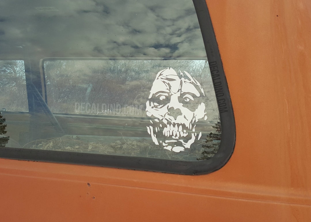 Zombie Head Decal Sticker - Walker Blood Car Window - Etsy