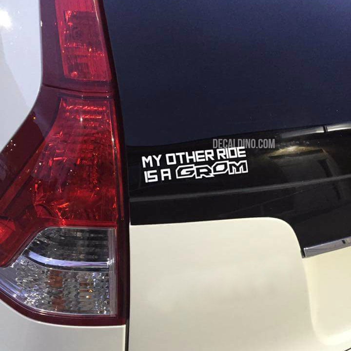 My Other Ride is a Grom Decal - Sticker MSX125 - Etsy