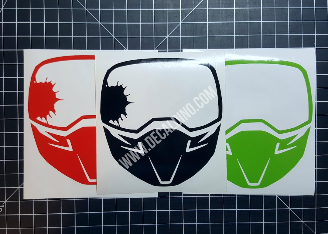 Paintball Mask Decal Sticker - Goggles Splatter Pball - Etsy