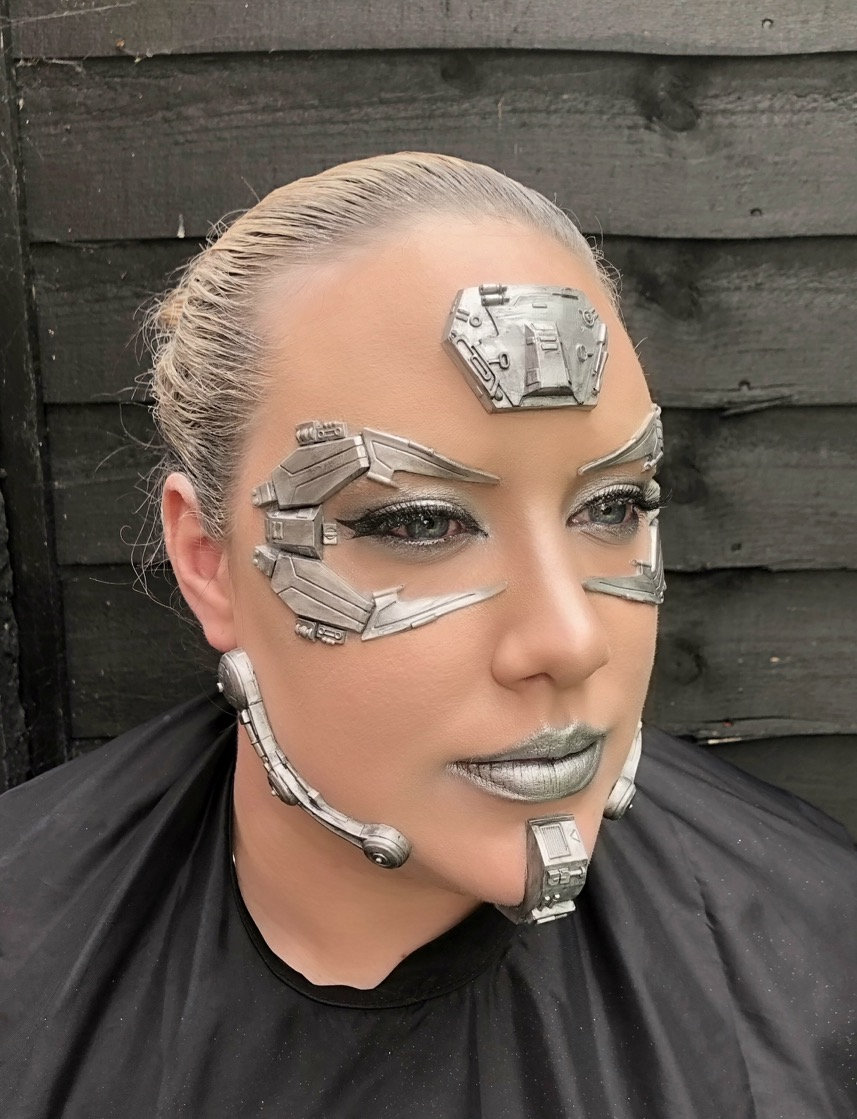 Female Cyborg Makeup