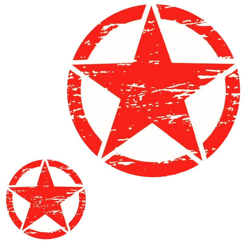 Universal Fit off Road Willys Jeep Star Military Army WWII Decal Vinyl ...