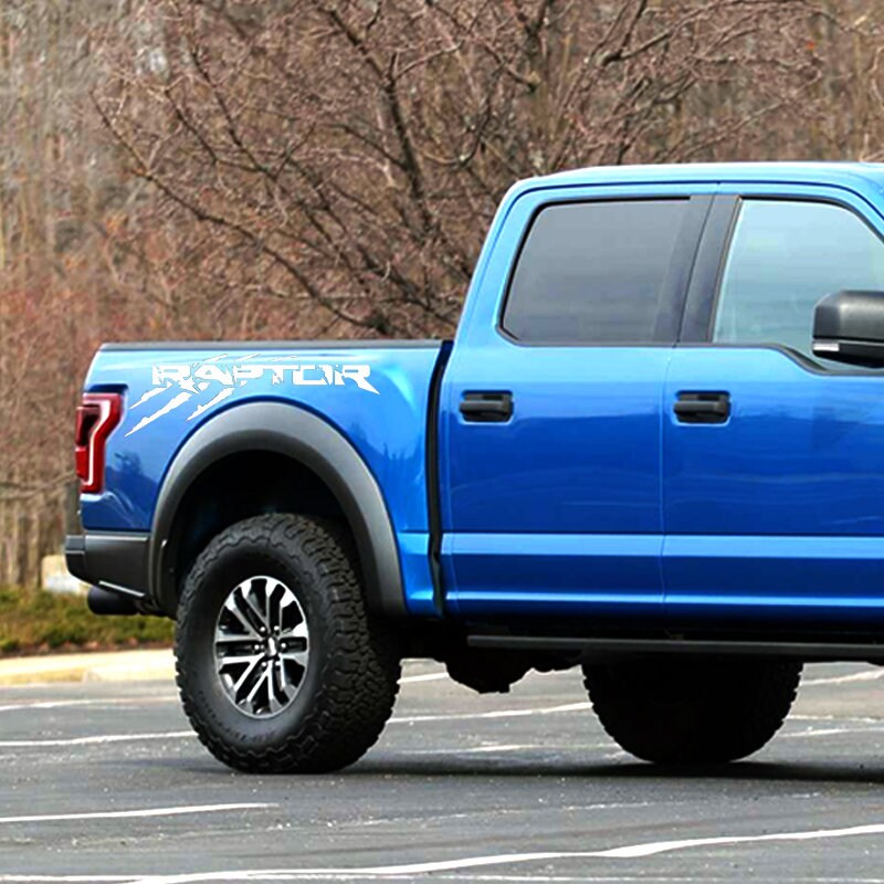 Fit Ford F150 Truck Raptor SVT Scratches Bed Side Claw Scratch Graphics ...