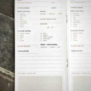 COFFEE PASSPORT by JOT. Books -- Coffee Tasting Guide, Roasting Guide ...