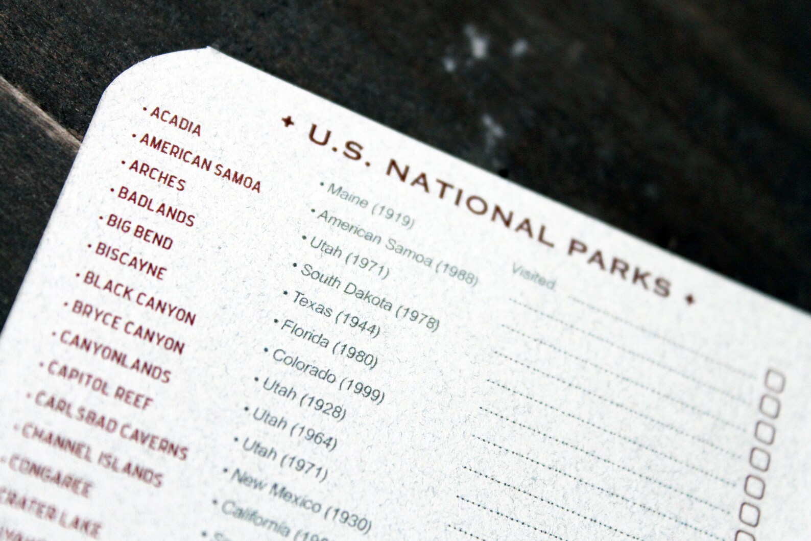 U.S. National Parks Journal by JOT. Books National Park - Etsy