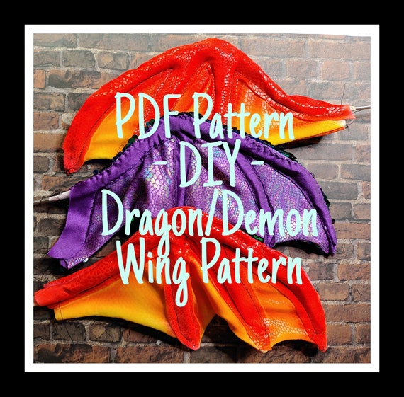 Demon/dragon Wing PDF Digital Pattern for 11 Fashion | Etsy