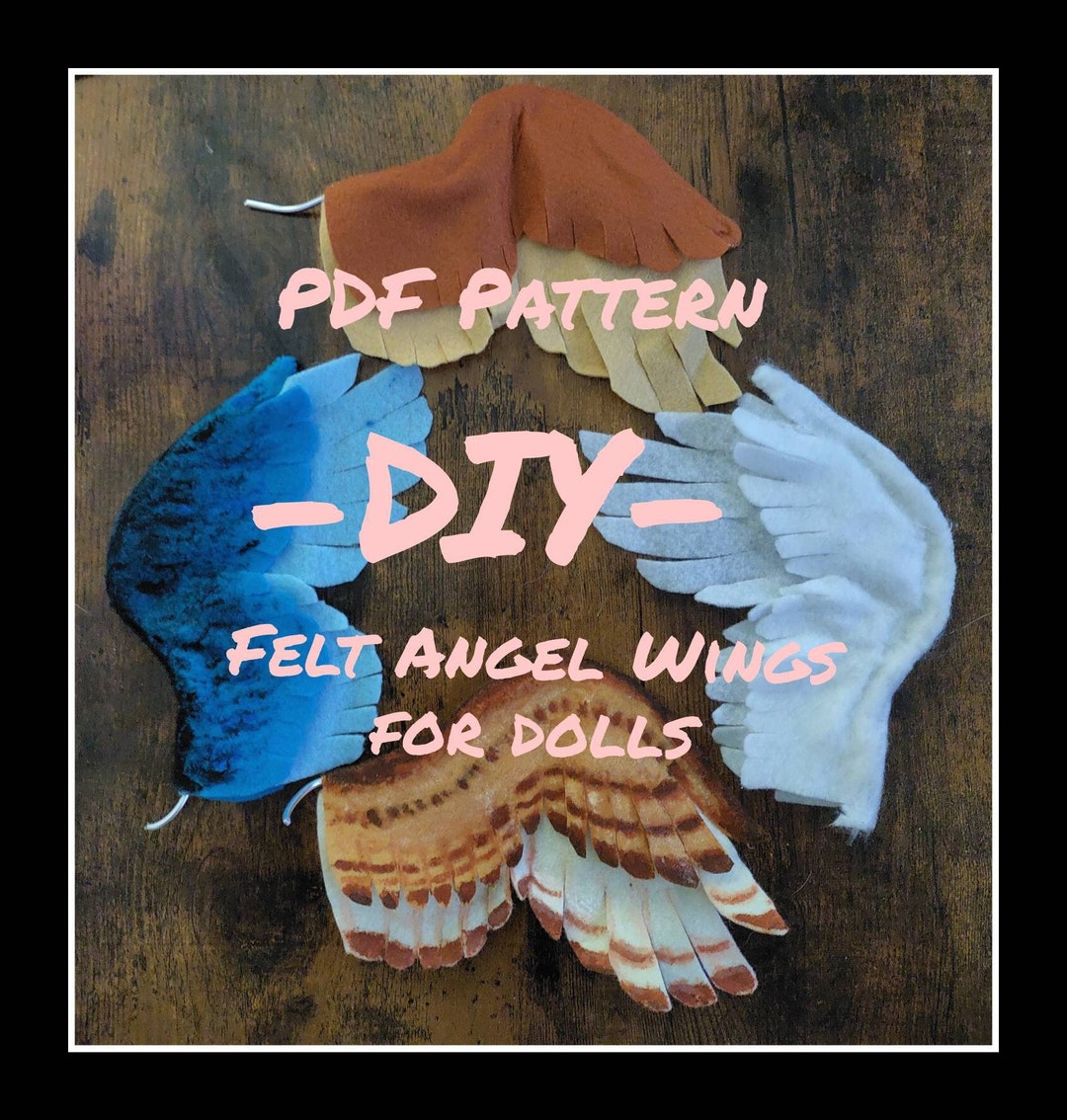 Felt Angel Wing PDF Digital Download for 11.5 Inch Fashion Dolls - Etsy