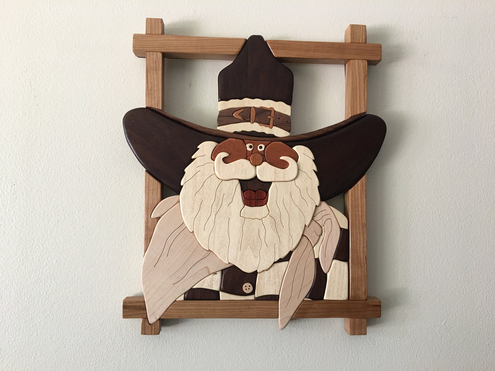 Cowboy Intarsia - Etsy