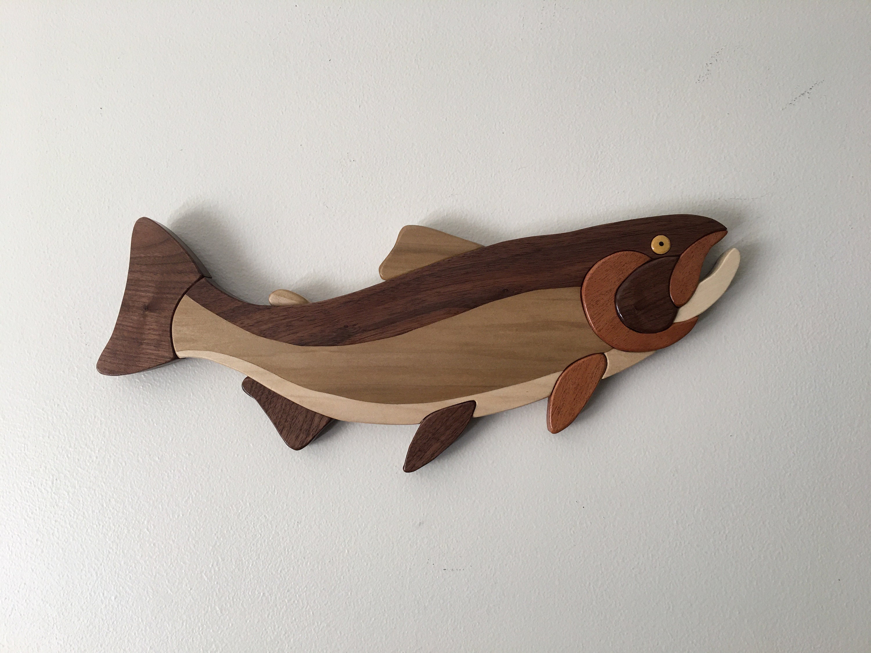 Fish Trout Intarsia - Etsy