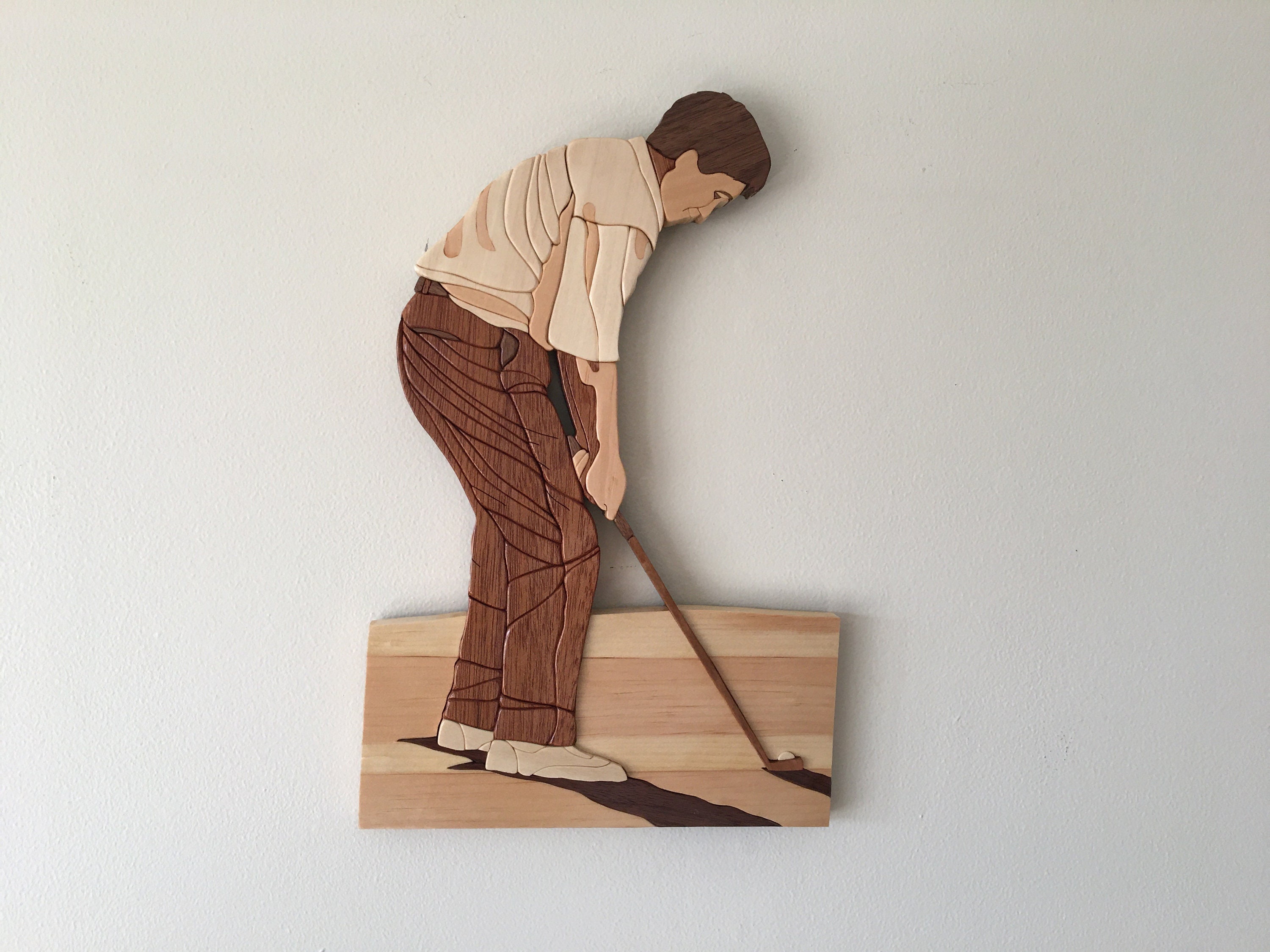 Golfer Intarsia - Etsy