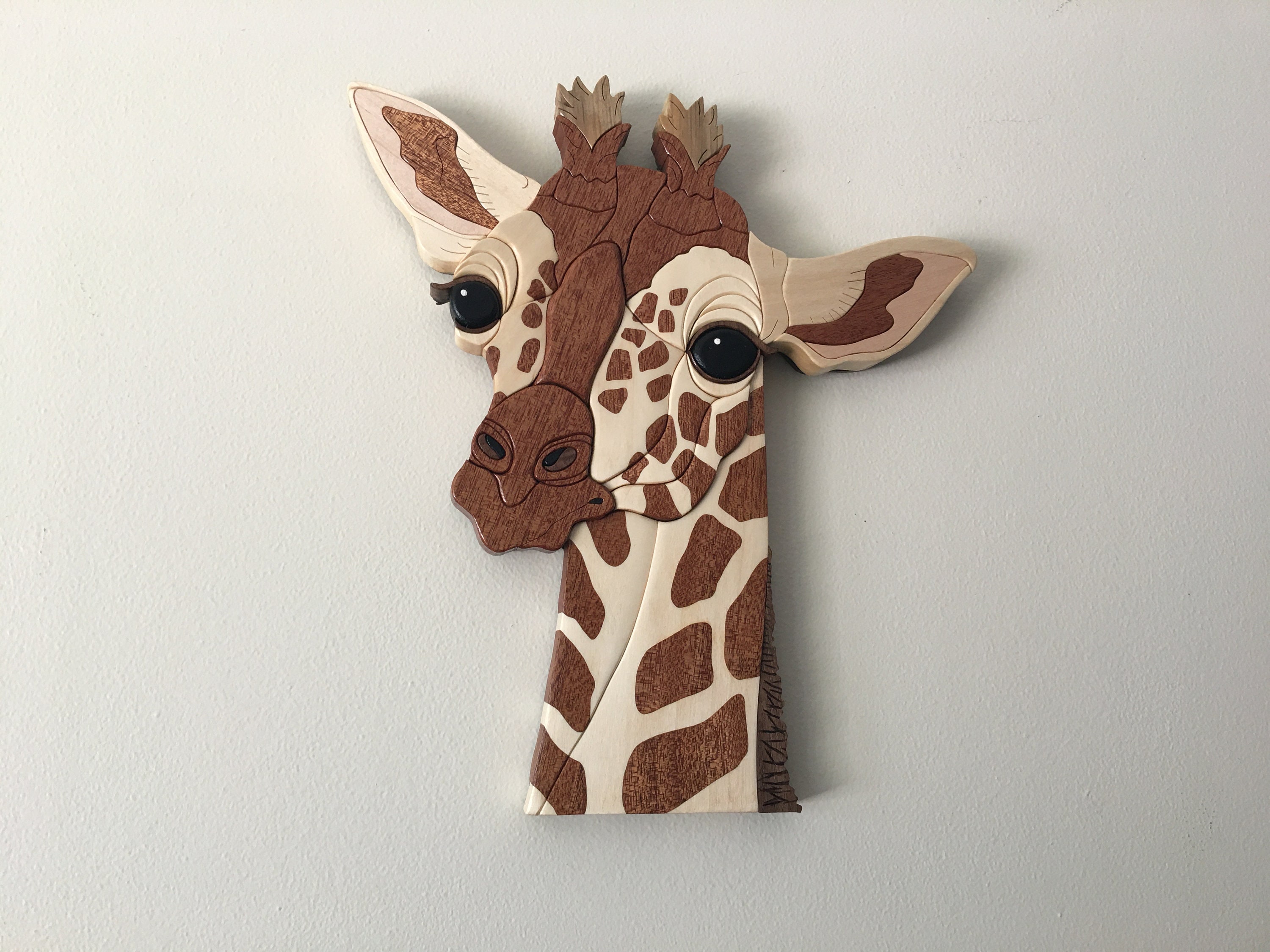 Giraffe Intarsia - Etsy