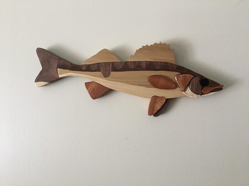 Fish Walleye Intarsia - Etsy Canada