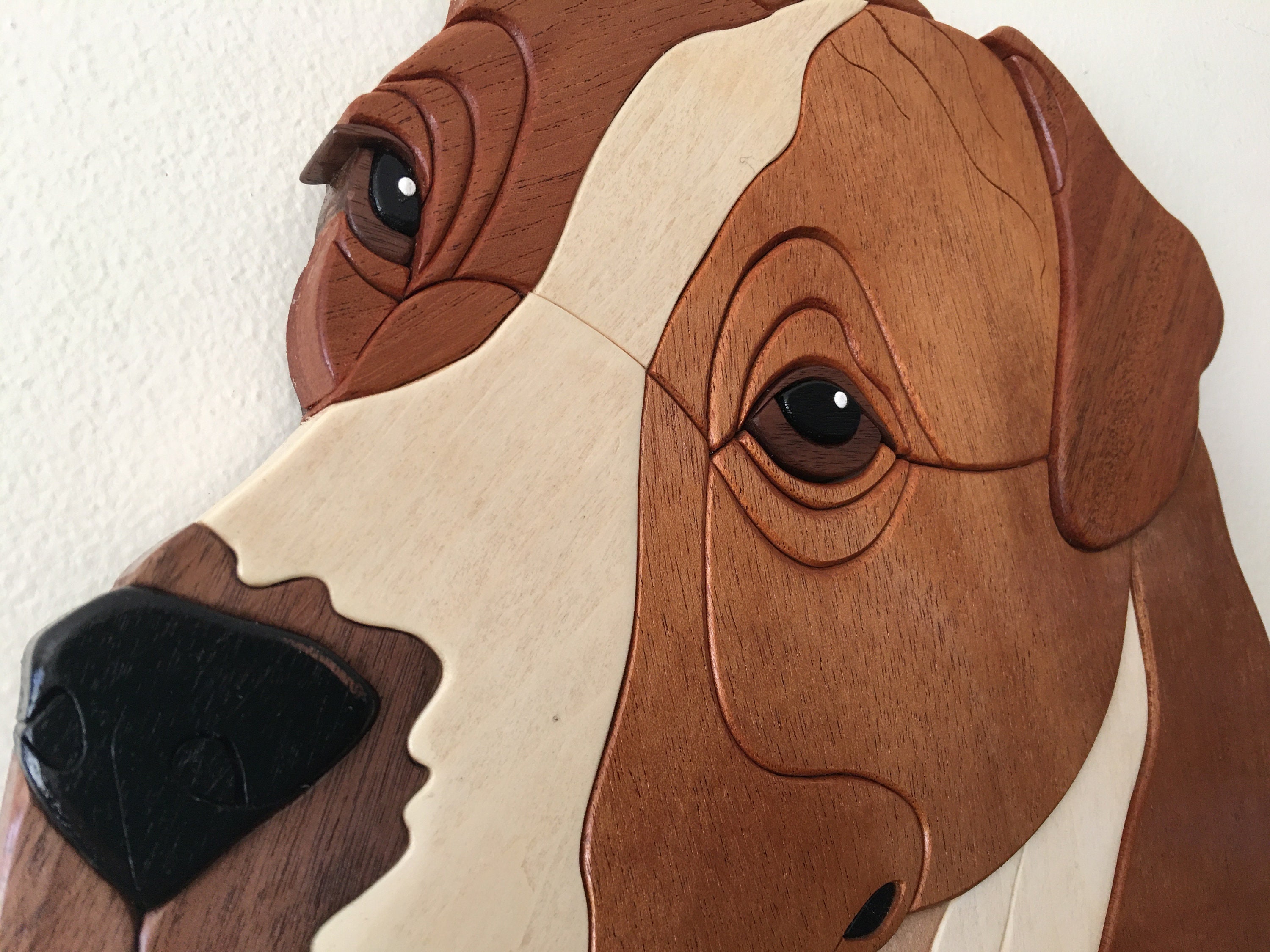 Pit Bull Terrier Intarsia - Etsy