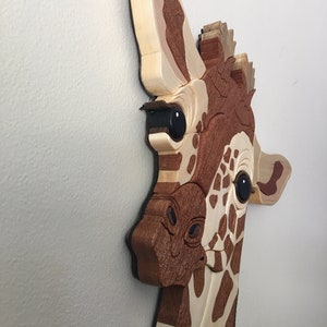 Giraffe Intarsia - Etsy